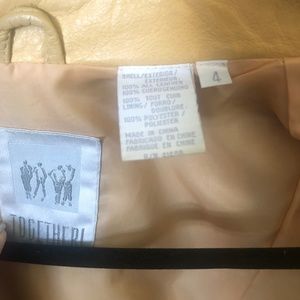 Together | Jackets & Coats | Together Butter Yellow Leather Jacket ...